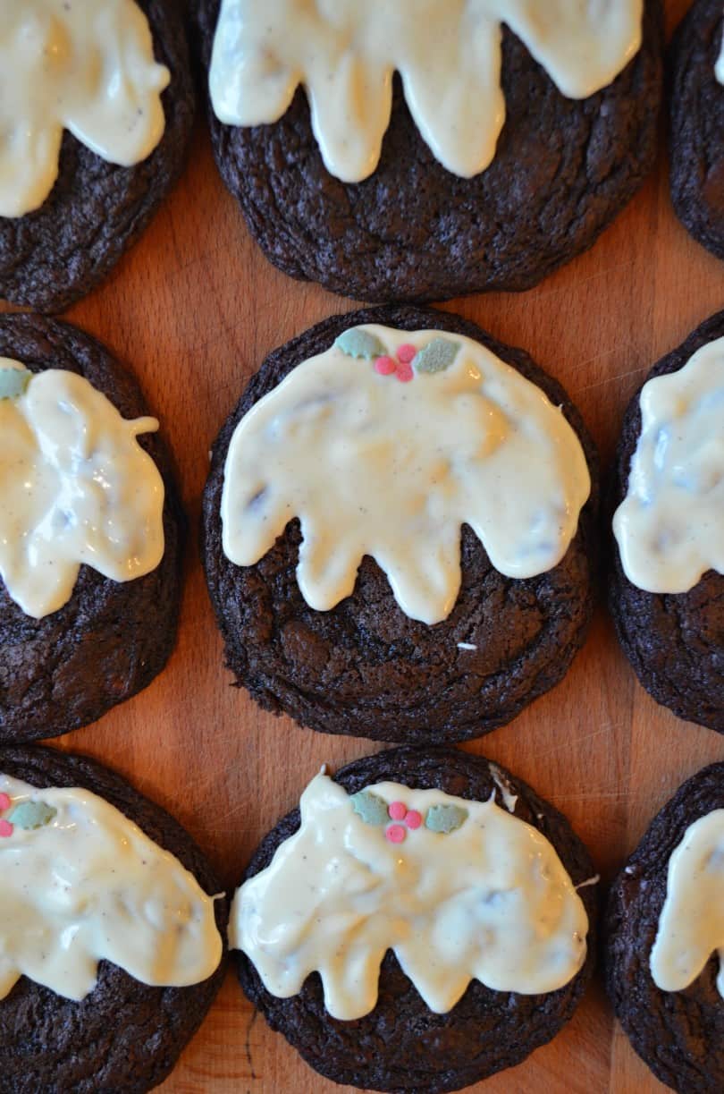 Christmas Pudding Cookies - Baking with Aimee.