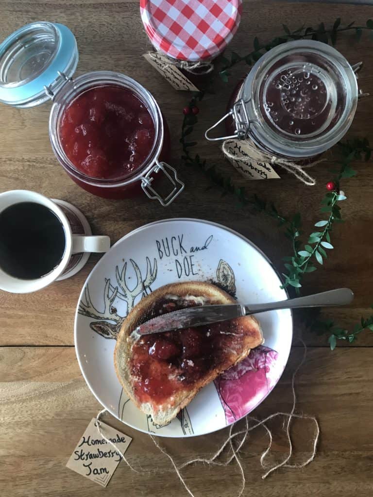 Edible Christmas Gifts: Strawberry Jam - Baking with Aimee.
