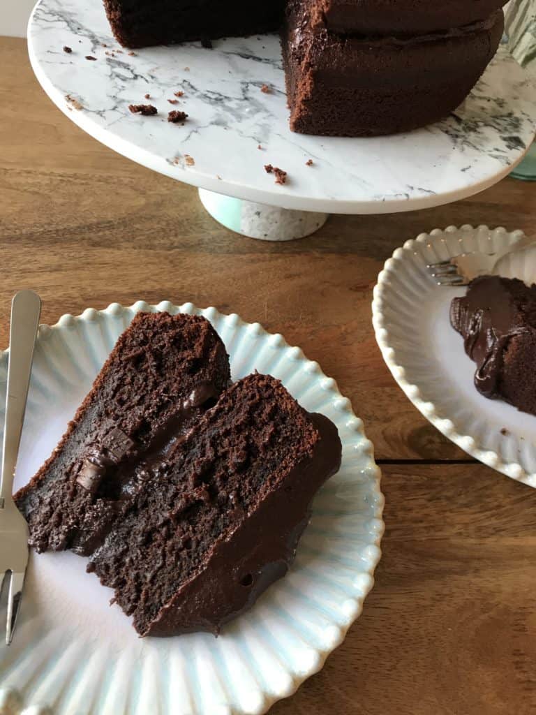 Salted Chocolate Rye Cake - Baking with Aimee.