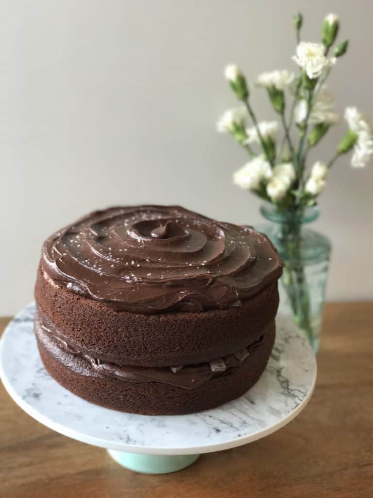 Salted Chocolate Rye Cake - Baking with Aimee.