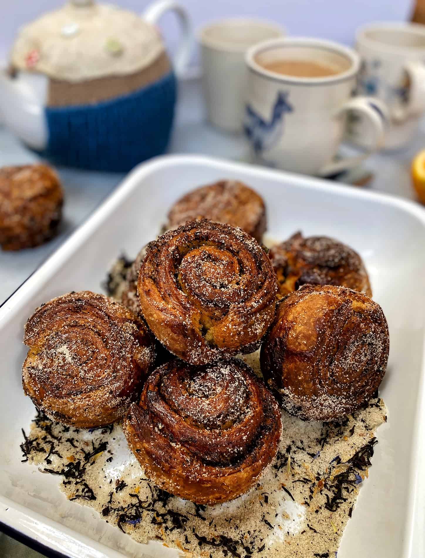 Earl Grey Citrus Morning Buns - Baking with Aimee.