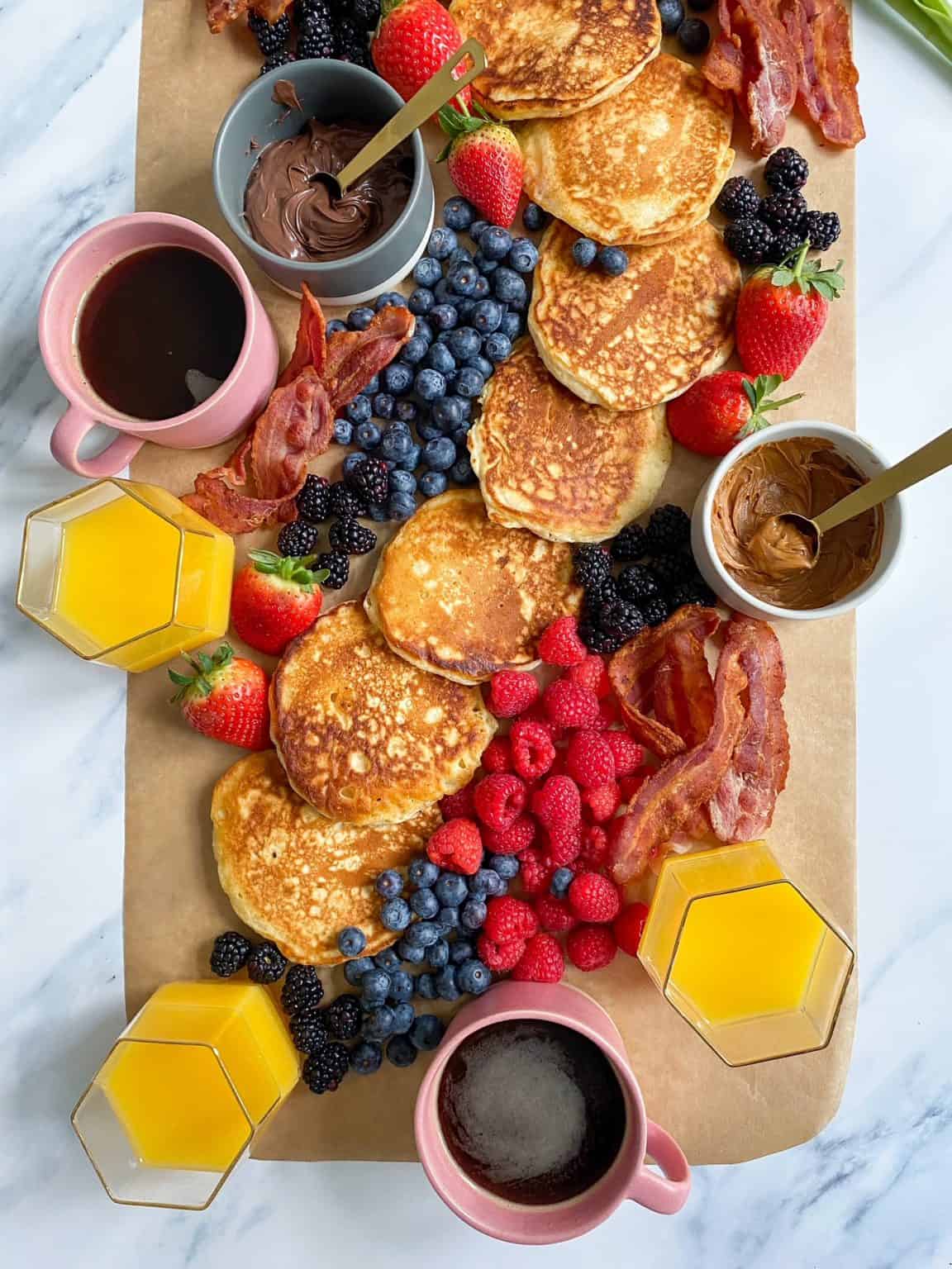 Pancake Brunch Board - Baking with Aimee.