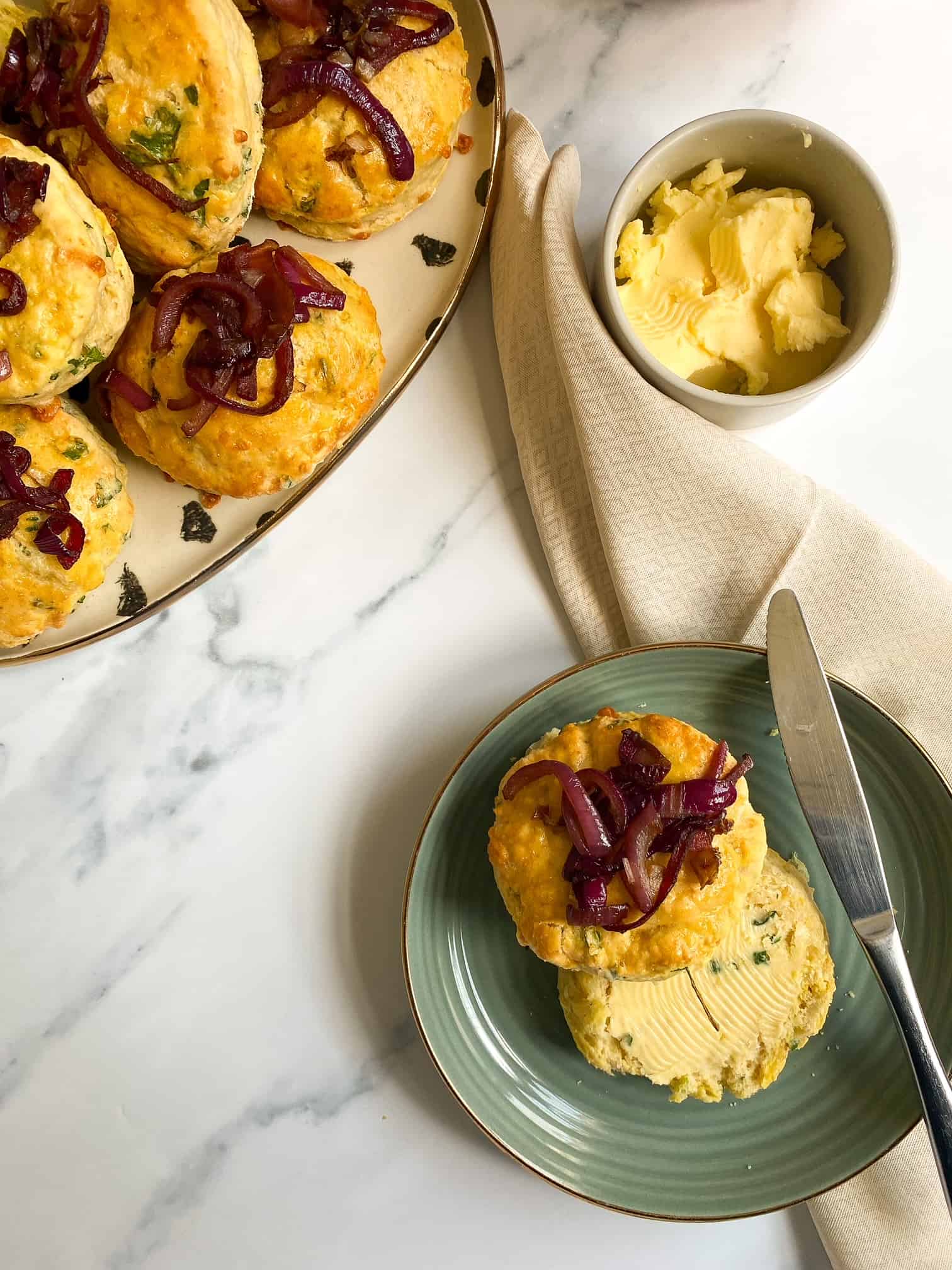 Welsh Rarebit Scones - Baking with Aimee.
