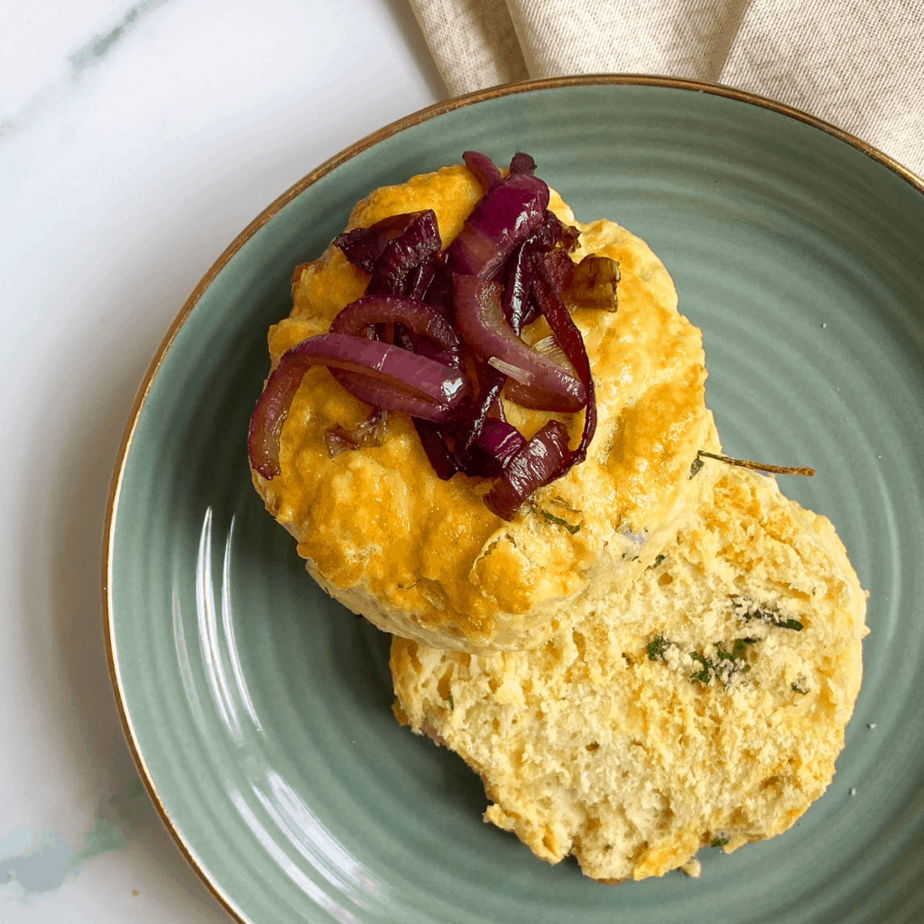 Welsh Rarebit Scones - Baking with Aimee.