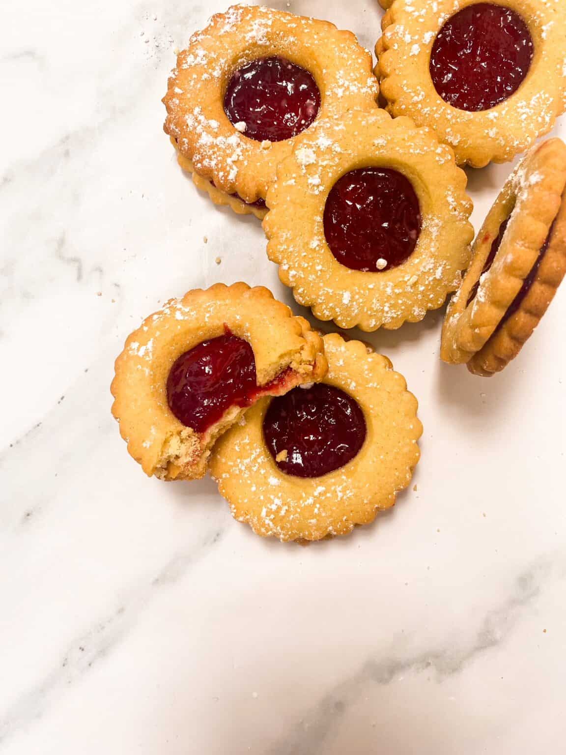 Homemade Jammy Dodgers - Baking with Aimee.