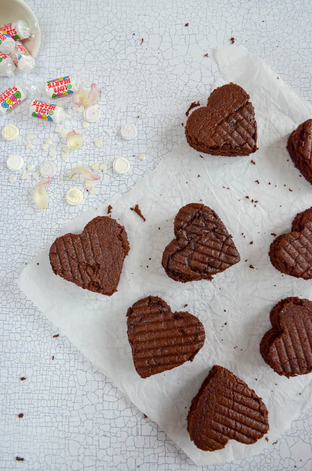 Mini Conversation Heart Cakes - Baking with Aimee.